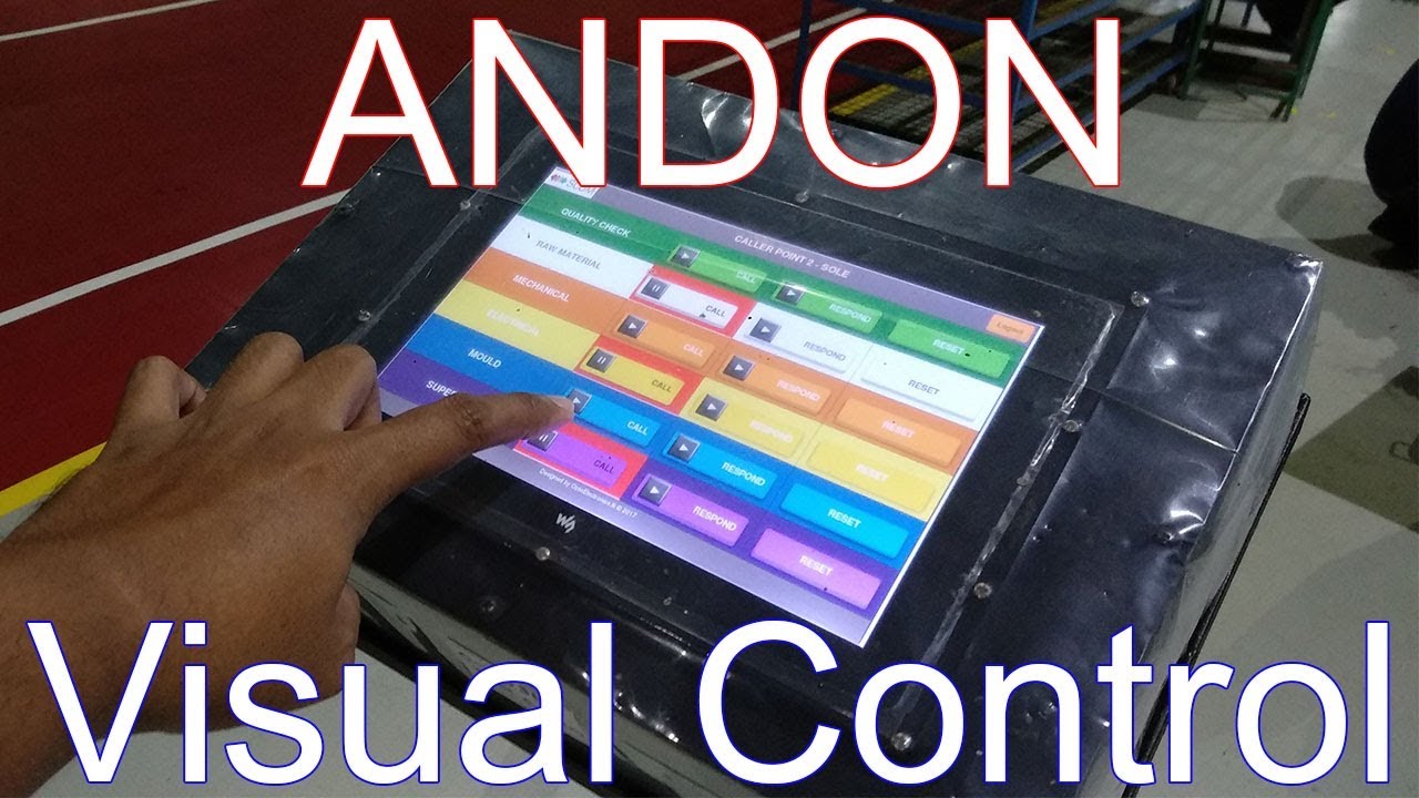 ANDON Visual Management System - YouTube