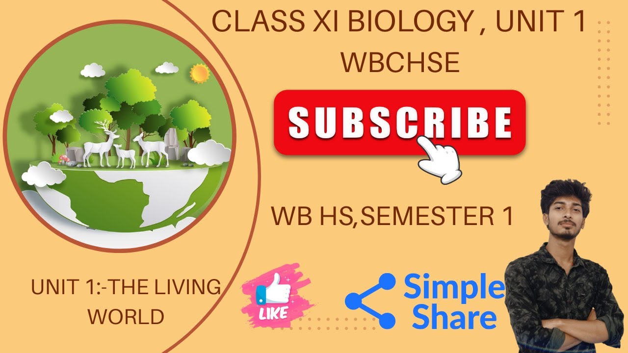 THE LIVING WORLD |WBCHSE Class 11 Biology lecture| for WB HS Semester 1 | Biology for class XI ...