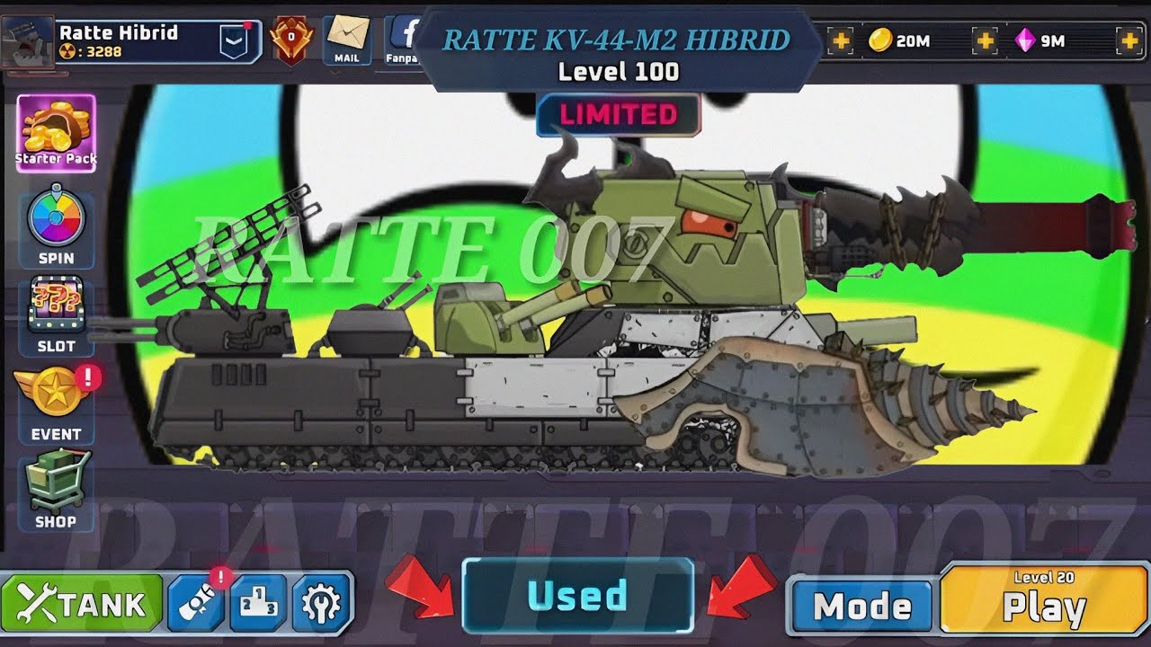 Tank Combat War Battle New Tank RATTE KV-44-M2 HIBRID UPComing New ...