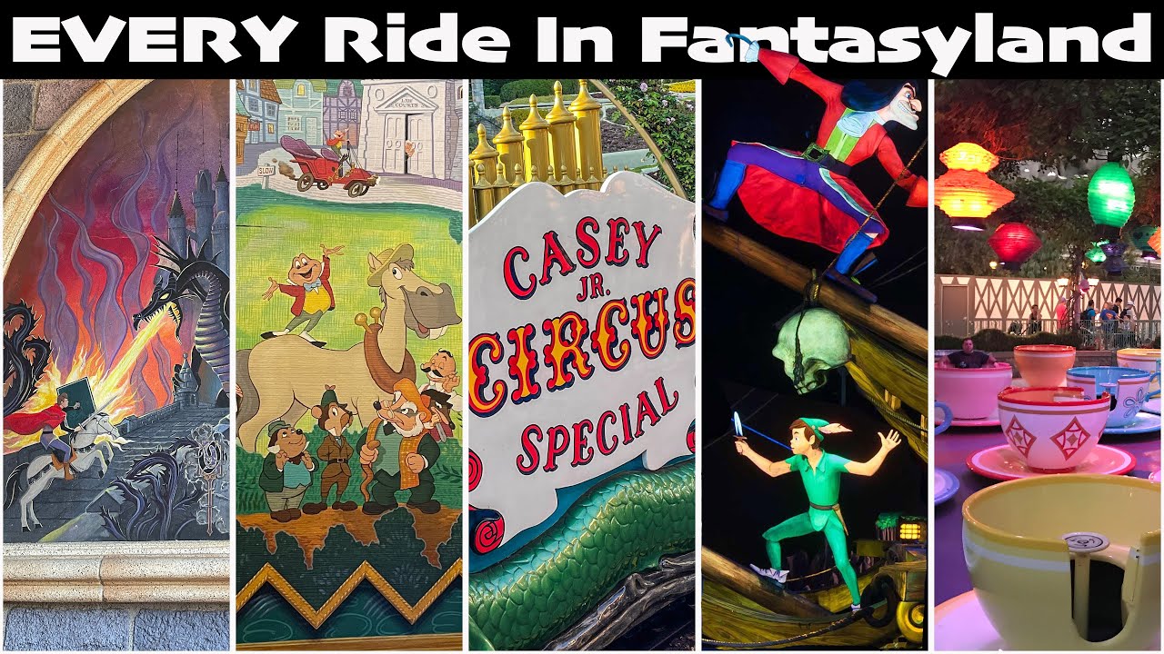 We Ride ALL 12 Rides In Fantasyland | FULL RIDES | Disneyland 2024 ...