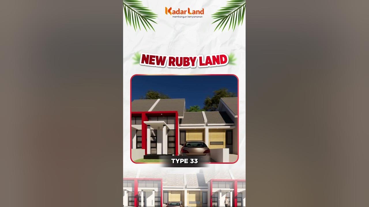 NEW RUBY LAND TIPE 33 Hadir tipe modern dan fungsional! #rumahminimalis #rumahmalang # ...