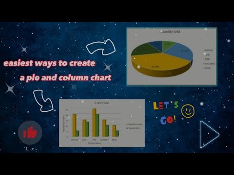 How to create a pie and column chart - YouTube