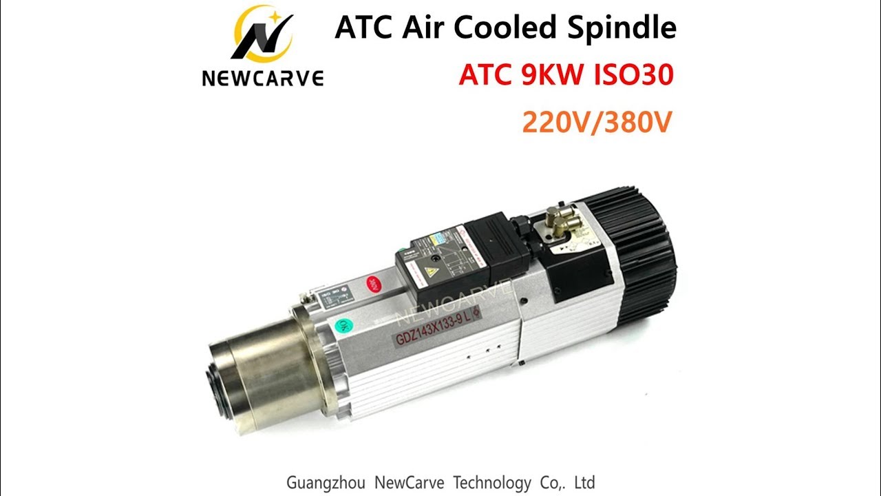 [ATC Spindle] High-precision 9KW ATC SPINDLE replace HSD spindle - YouTube