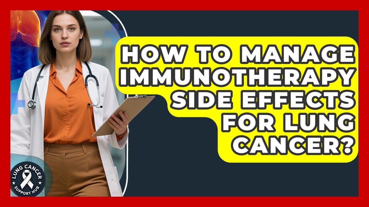 How To Manage Immunotherapy Side Effects For Lung Cancer? - Lung Cancer ...