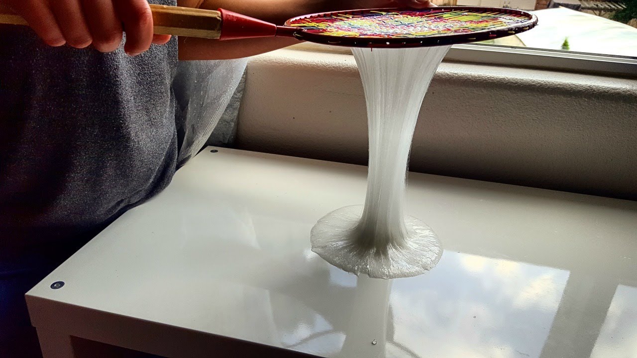 Clear Slime! Most Satisfying slime video part #3 Tennis Racket Slime ...