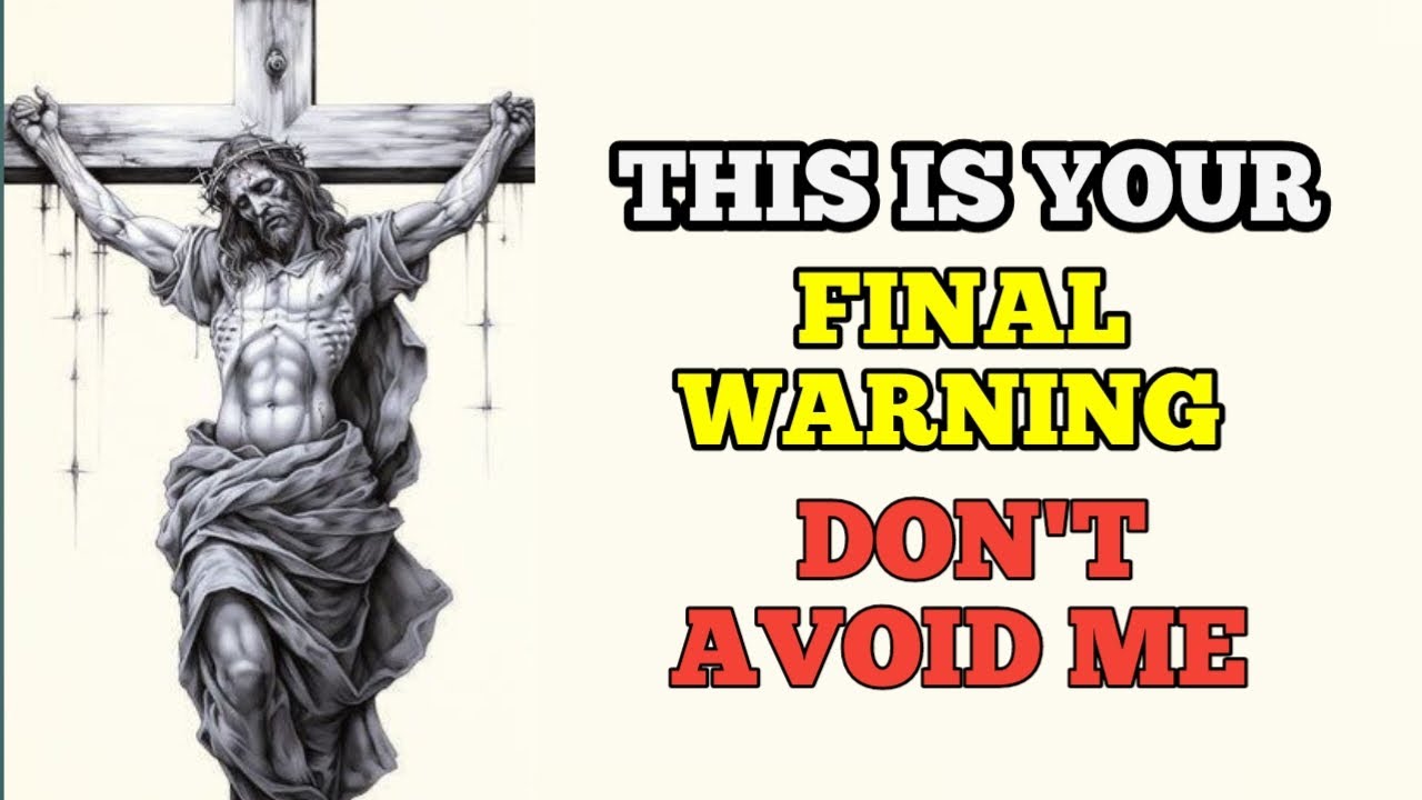 God says; this is your final warning don't avoid me | God message for ...