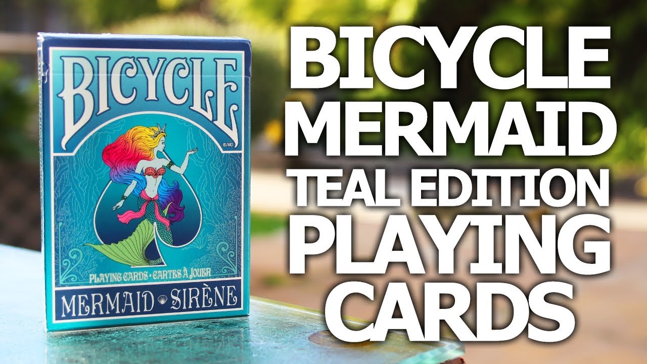 Deck Review - Bicycle Mermaid Teal Edition Playing Cards [HD] - YouTube