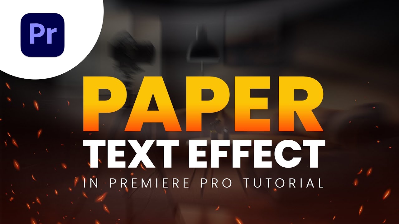 Paper Text Effect in Premiere Pro | Easy & Realistic Tutorial | Adobe ...