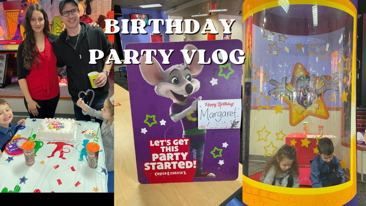 Vlog ΤΑ ΓΕΝΕΘΛΙΑ ΤΗΣ ΜΑΡΓΑΡΙΤΑΣ Birthday Party Chuck E Cheese ΤΙ ΔΩΡΑ