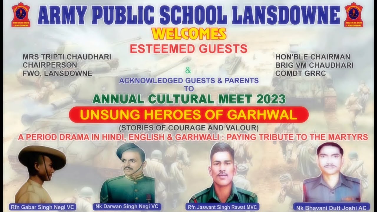 ARMY PUBLIC SCHOOL LANSDOWNE - ANNUAL FUNCTION 2023 I STORIES ON UNSUNG ...