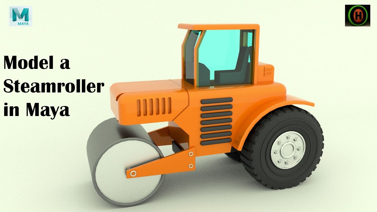 Autodesk Maya | How to Model a Steamroller. - YouTube