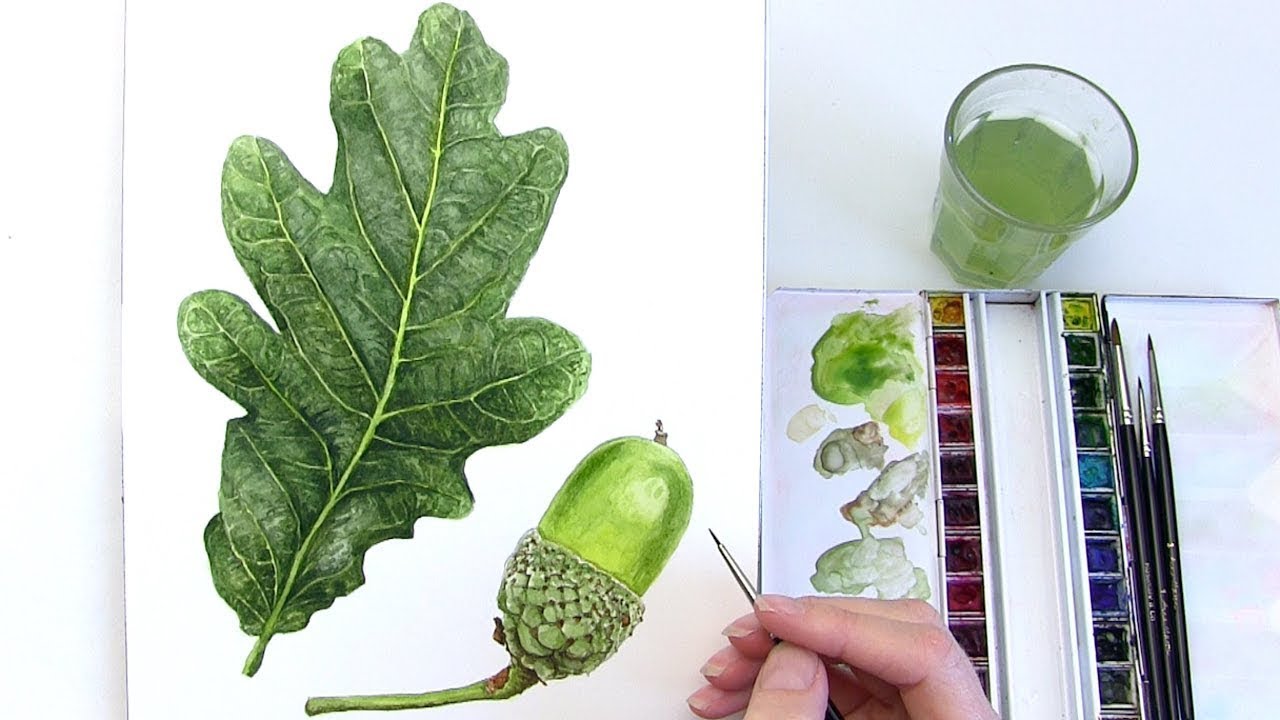 How To Paint A Realistic Leaf In Watercolour YouTube How To Paint A Realistic Leaf In Watercolour YouTube