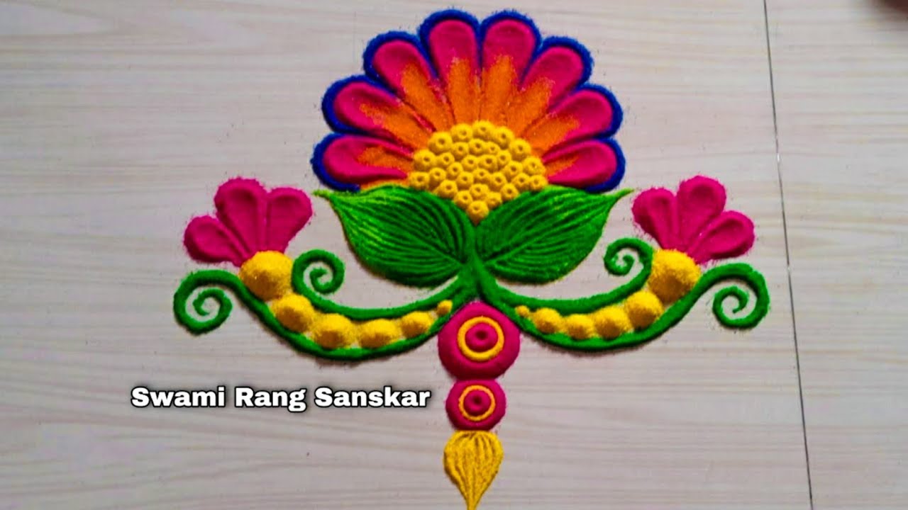 small flower rangoli | fulanchi rangoli | small flower rangoli designs ...