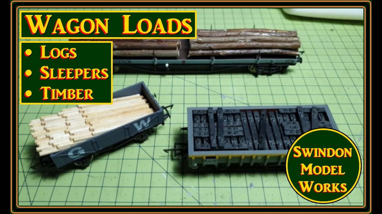 How to Make Wagon Loads - Logs, Sleepers and Timber - OO Gauge - YouTube