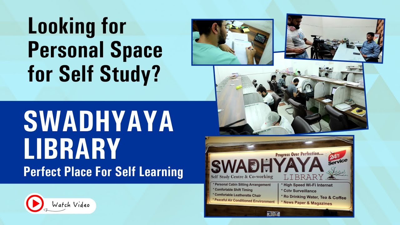 Swadhyaya Library & Co Working | Self Study Center | Featured Talk | Indore - YouTube