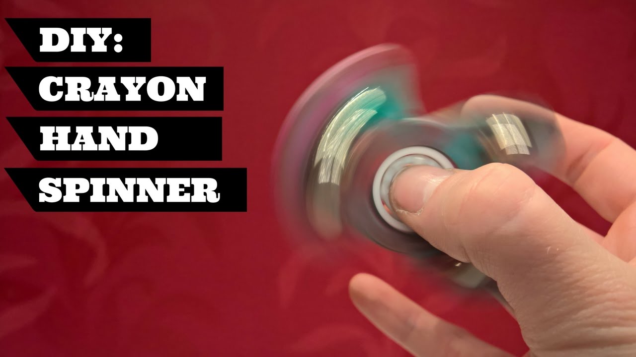 DIY Fidget Toy Spinner Crayon Hand Spinner SUPER EASY | DIY Hand ...