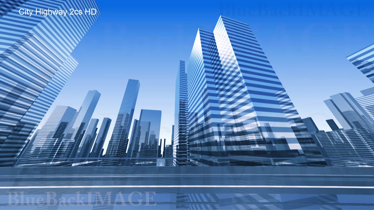 Stock Footage City Highway Building urban drive road skyscraper speed ...