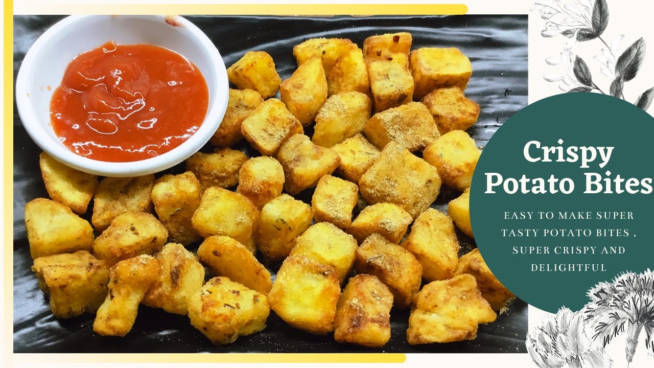 Crispy Potato Bites _ Potato finger bites _ Tasty Snack recipe _ Dish n ...