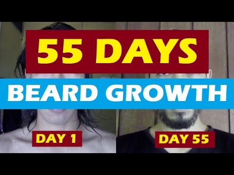55 DAYS BEARD GROWTH TIME LAPSE - YouTube
