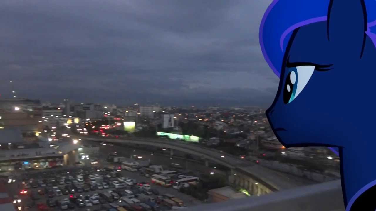 MLP IRL - Luna watches the city - YouTube