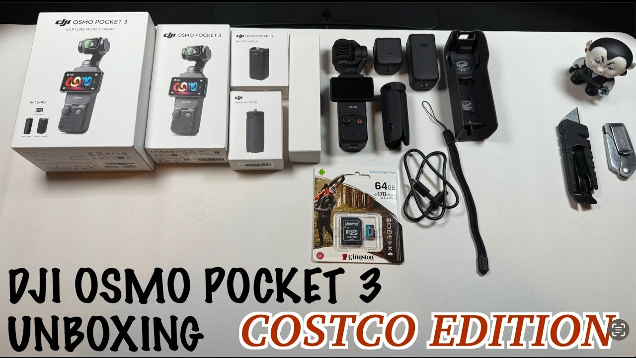 DJI OSMO POCKET 3 GIMBAL CAMERA BUNDLE COSTCO EDITION. UNBOXING ITEM:9401001. WORTH EVERY PENNY ...
