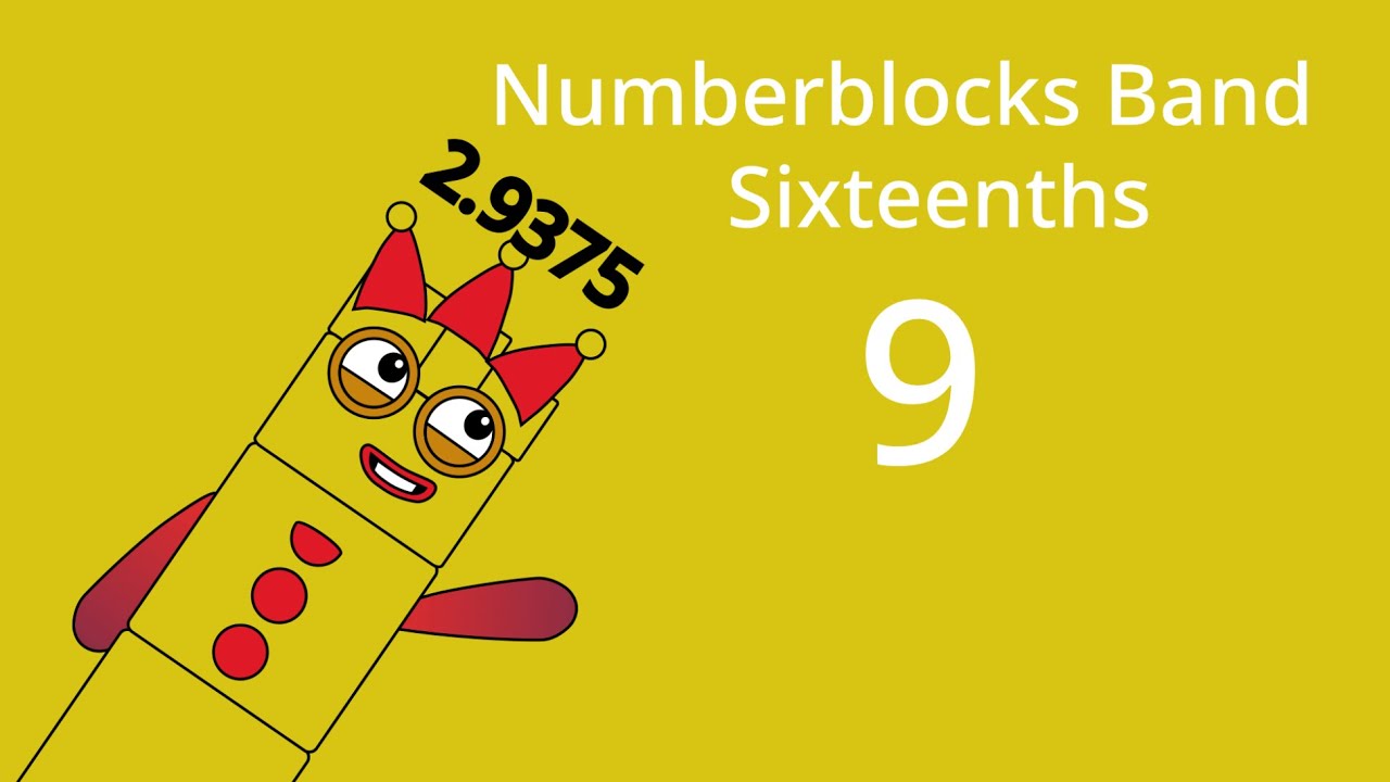 Numberblocks Band Sixteenths 9 (REAL) - YouTube