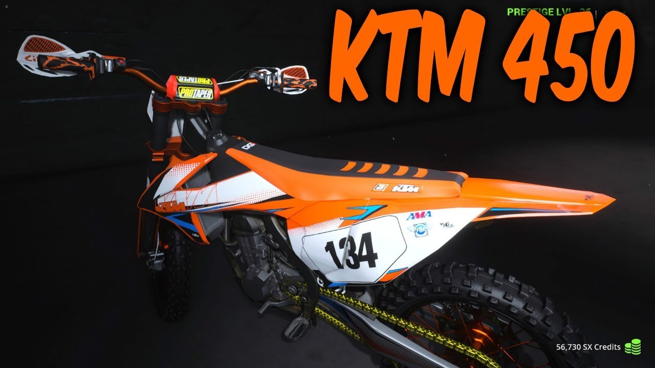 Monster energy Supercross 2 bike customization - KTM 450 - YouTube
