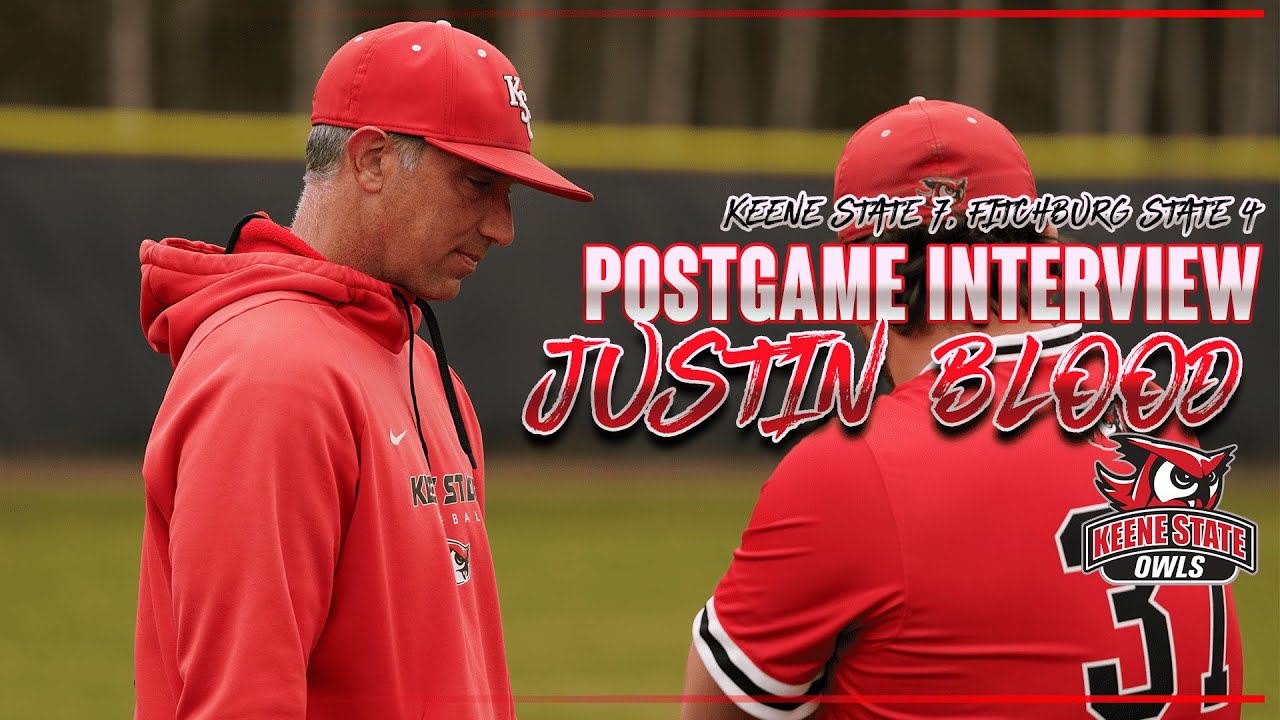 Keene State Baseball - Justin Blood Postgame Interview 4/2/2024 - YouTube