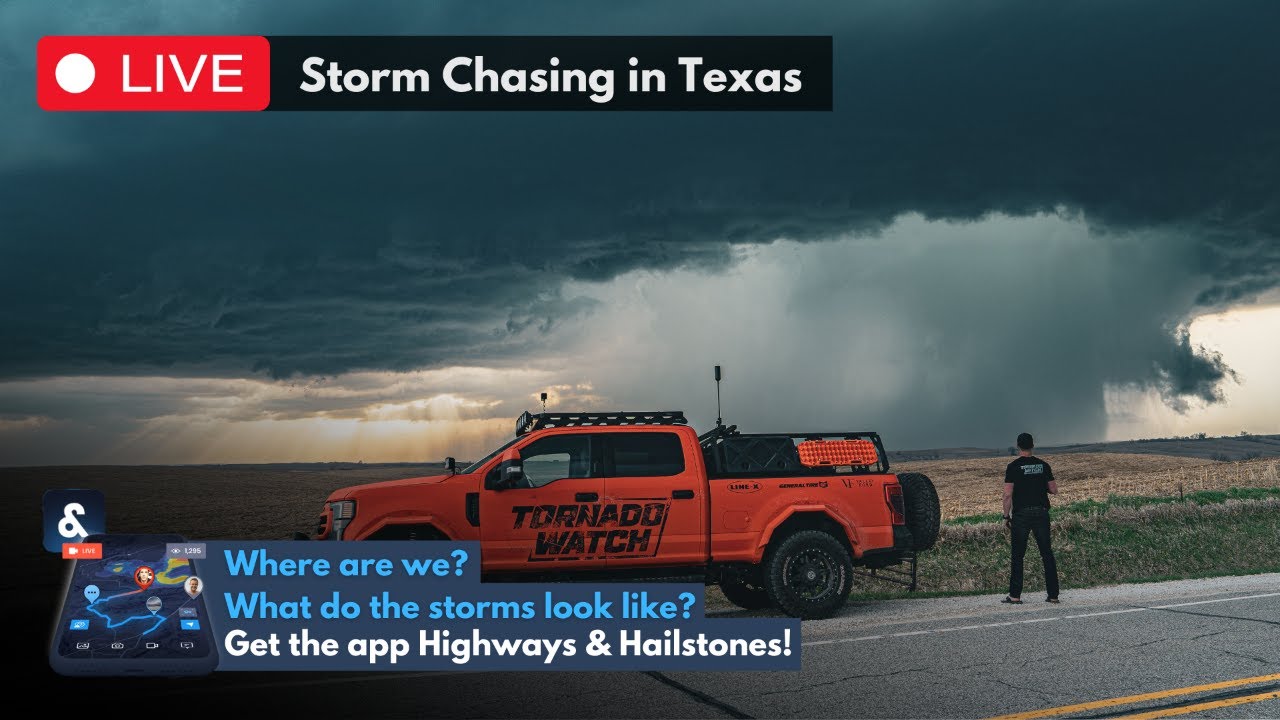 Storm Chasing LIVE 🔴 Severe Weather in Texas - YouTube