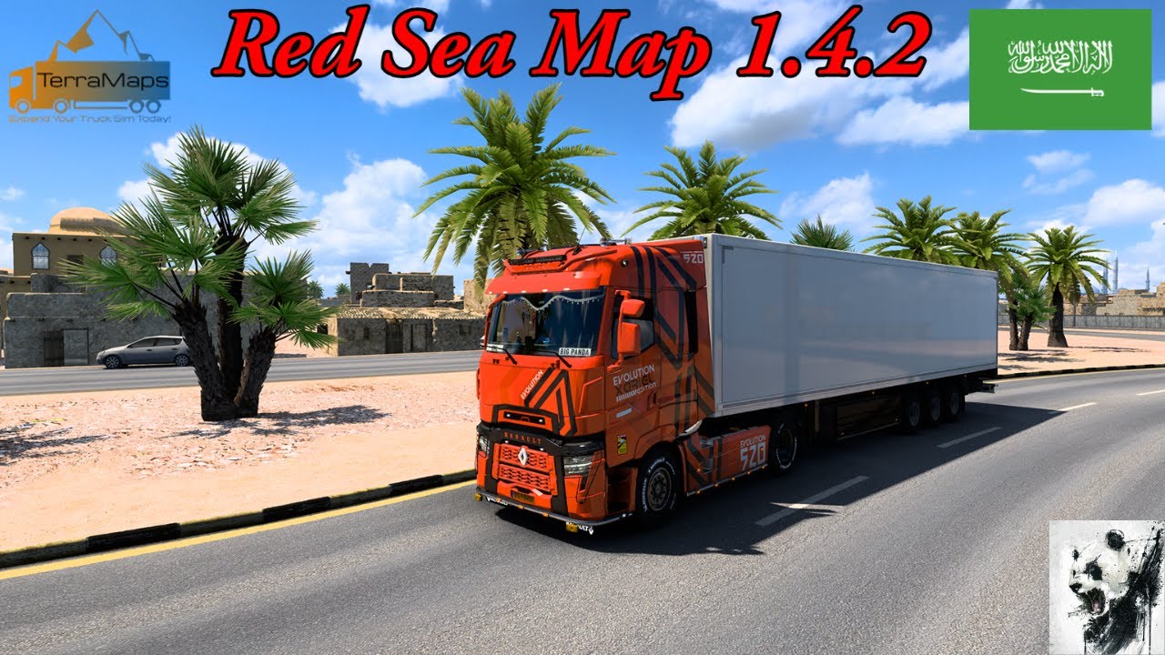 ETS2 #50 Red Sea Map 1.4.2 - Erste Tour am Roten Meer entlang in Saudi ...