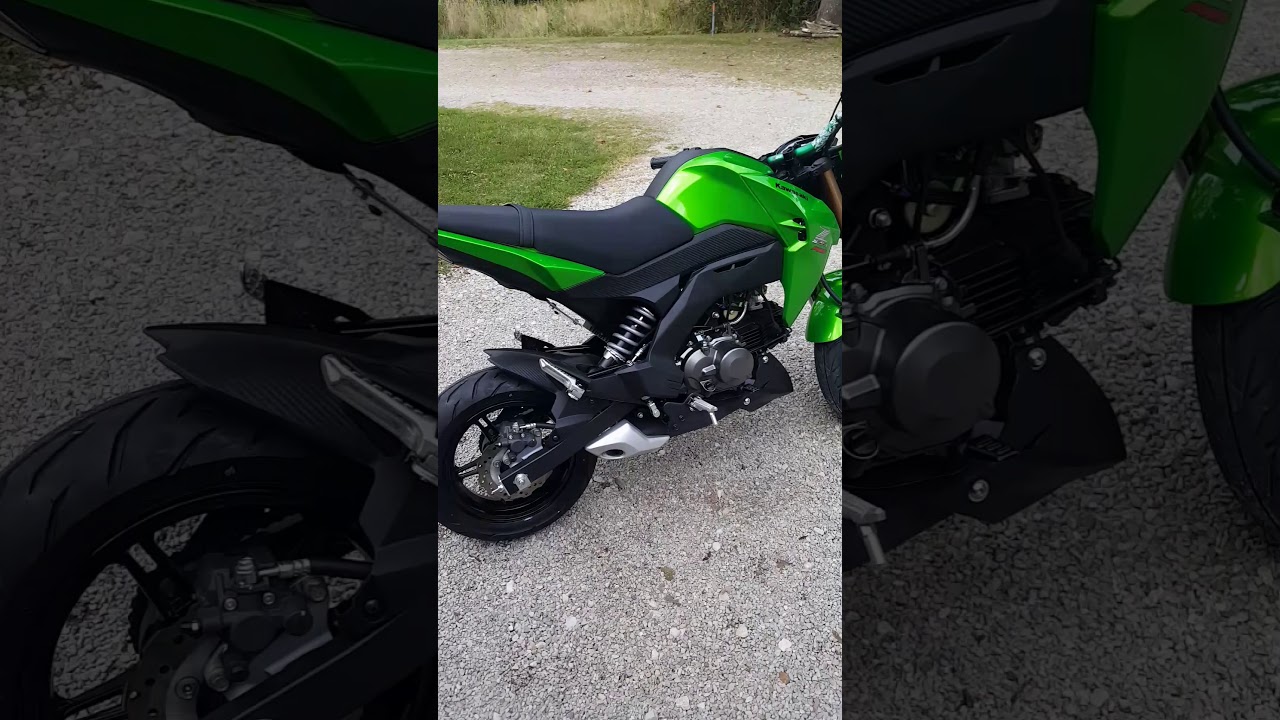 Kawasaki z125 pro air box mod - YouTube