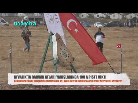 AYVALIK’TA RAHVAN AT YARIŞLARINDA 100 AT PİSTE ÇIKTI - (MAYHA)