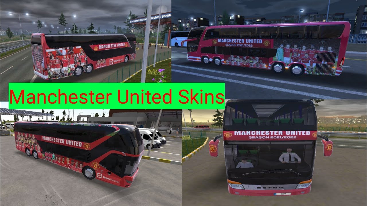 Manchester United Bus Skins for Bus Simulator Ultimate | Bus Skins ...