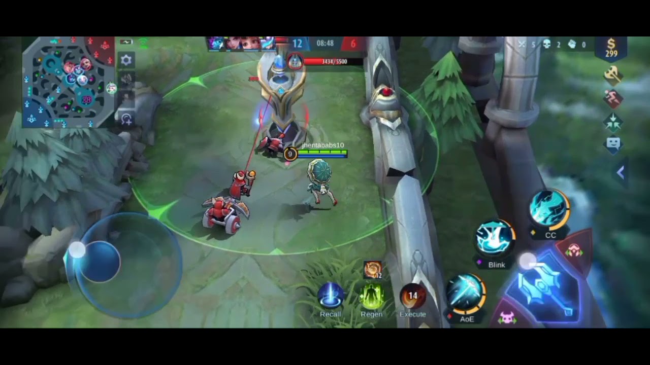 Sinwerte ako sa kalaban hehehhehe | Mobile Legends Gameplay (practice ...