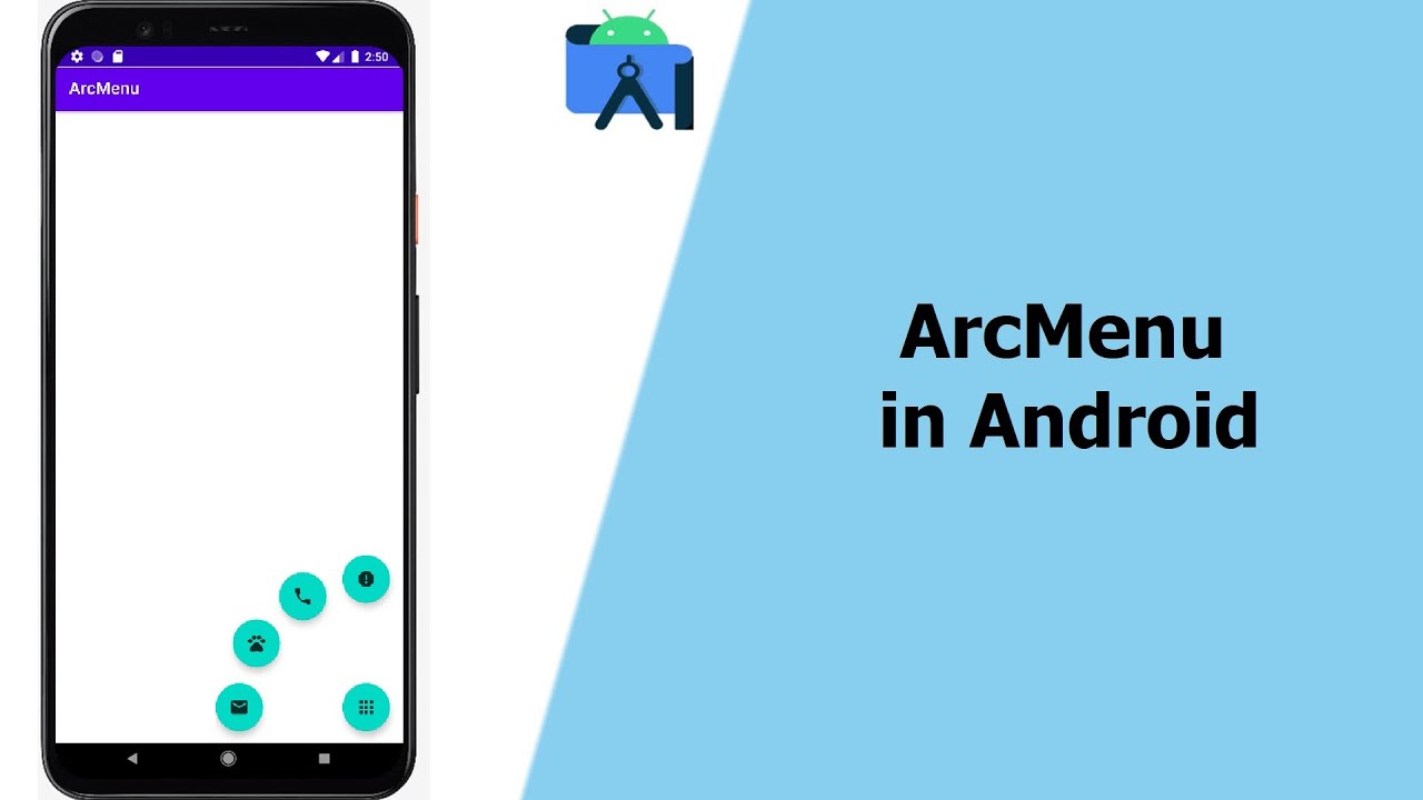ArcMenu in Android - YouTube