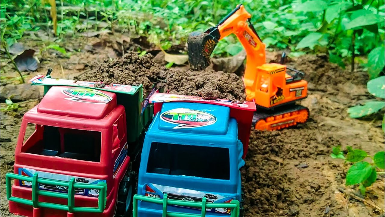 Mobil pasir,excavator | mobil truk full muatan tanah #part1 - YouTube