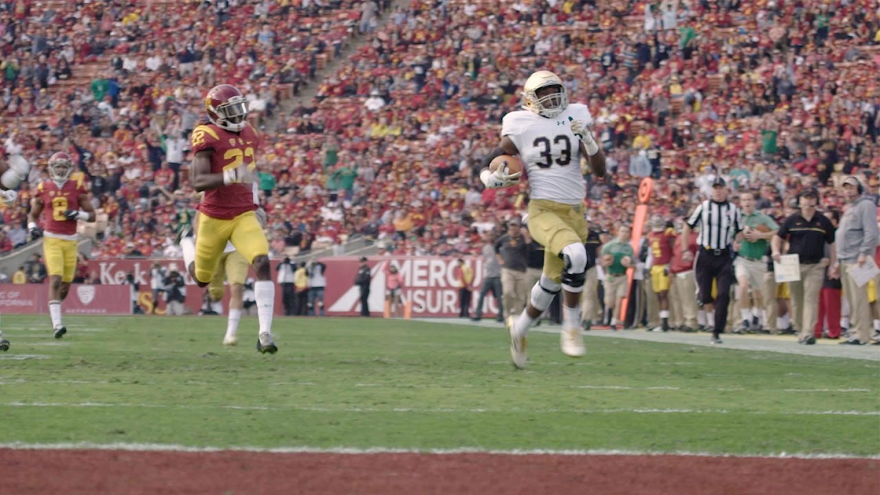 Inside Notre Dame Football - USC - YouTube