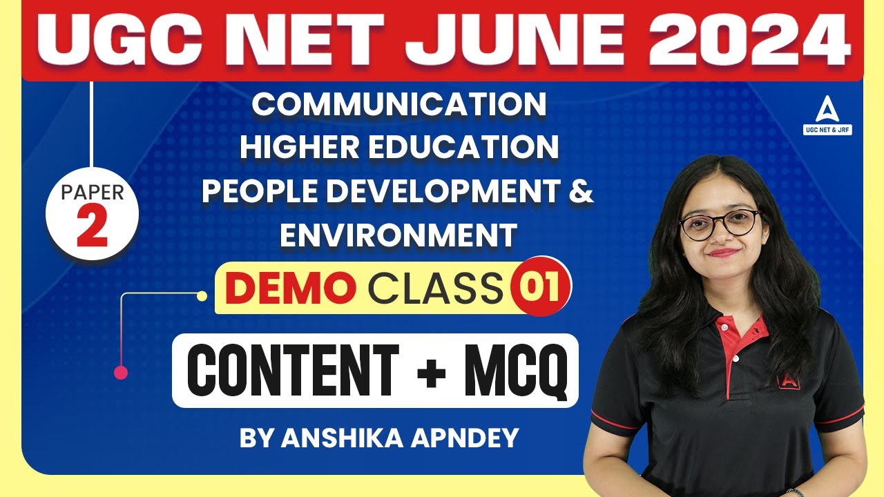 Communication, Higher Education & People Development & Env. For UGC NET Paper 1 | By Anshika ...