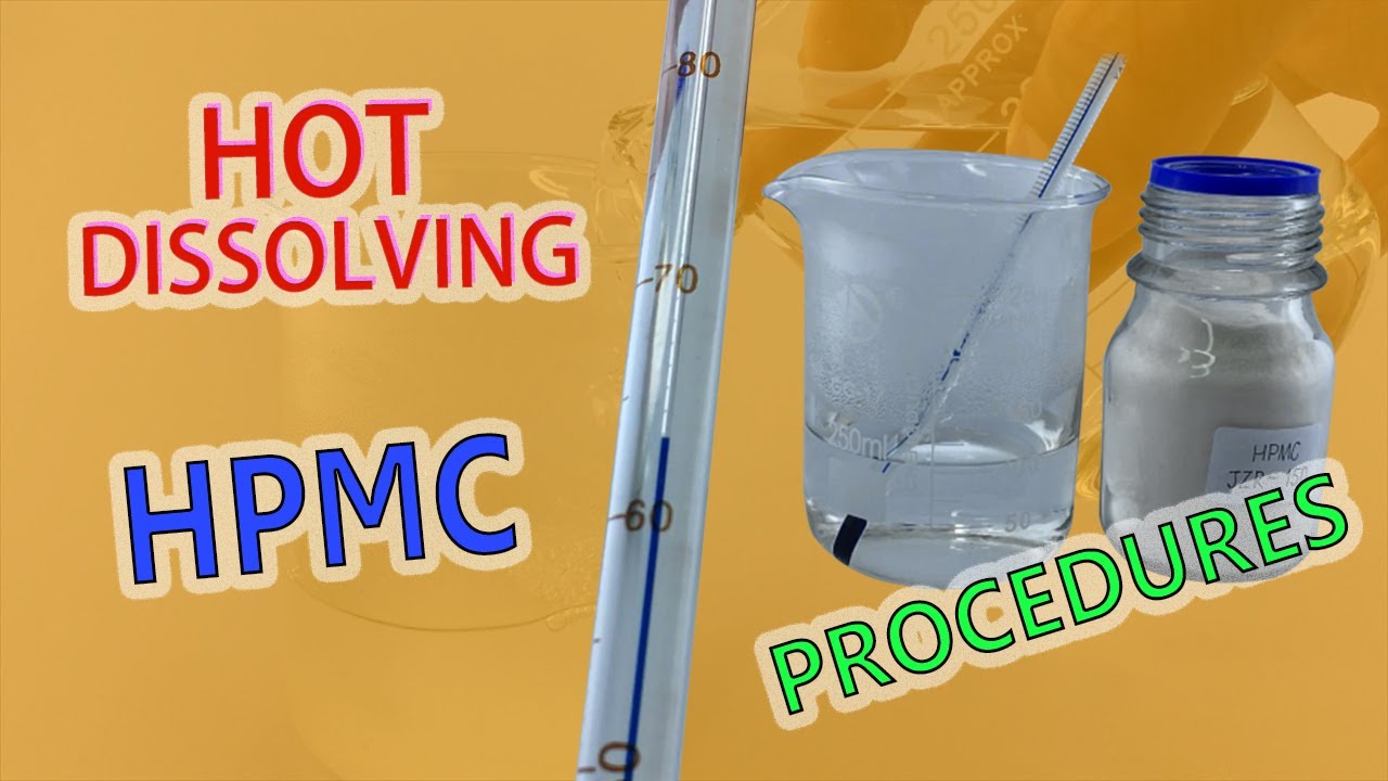 How to dissolve the hot dissolving HPMC - YouTube
