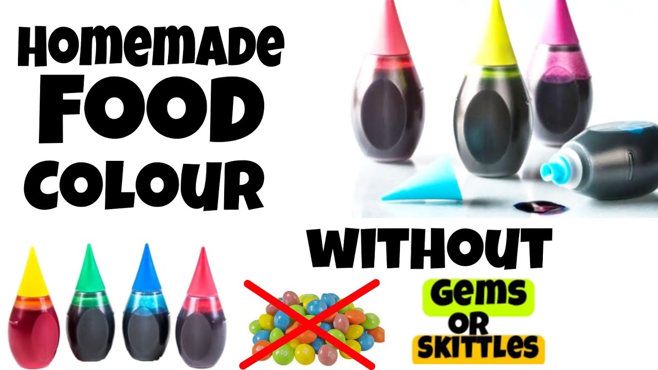 How to make Food colour at home without gems | DIY food colour - YouTube
