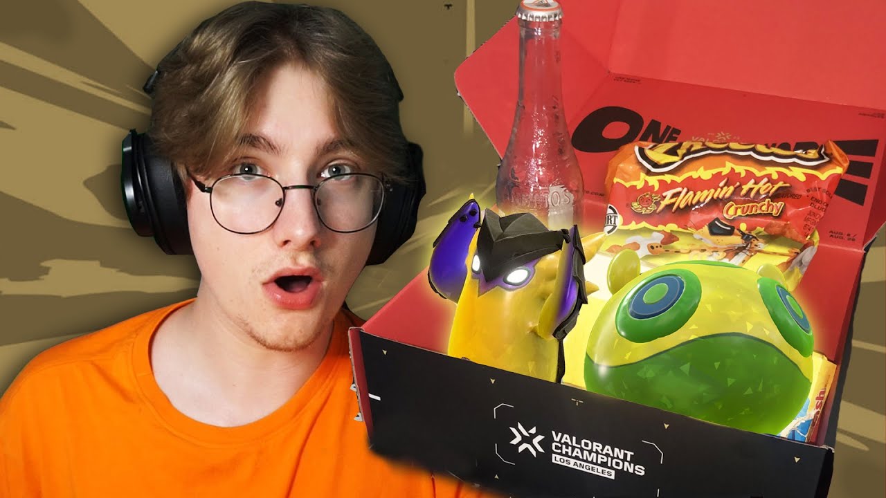 Tasting food from VALORANT! (Champions Box) - YouTube