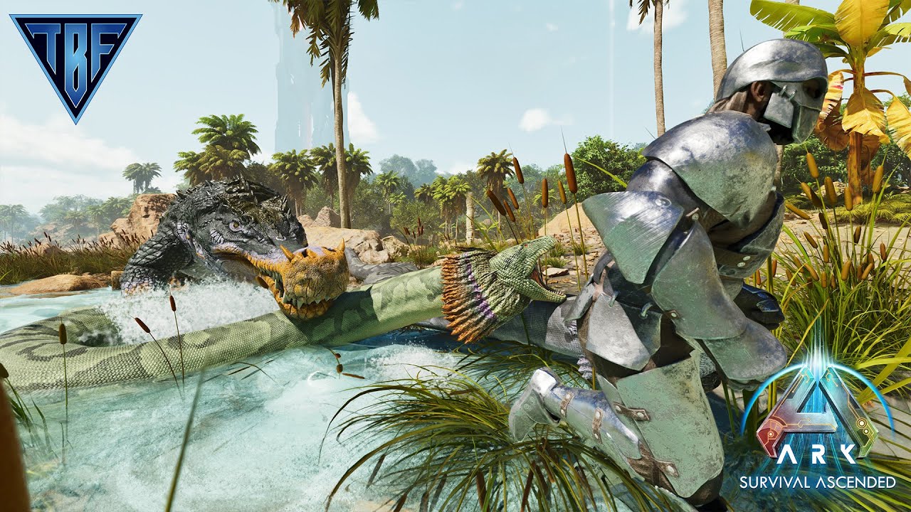 Ark Survival Ascended E10 Scary Sarco Swamp Adventure! - YouTube