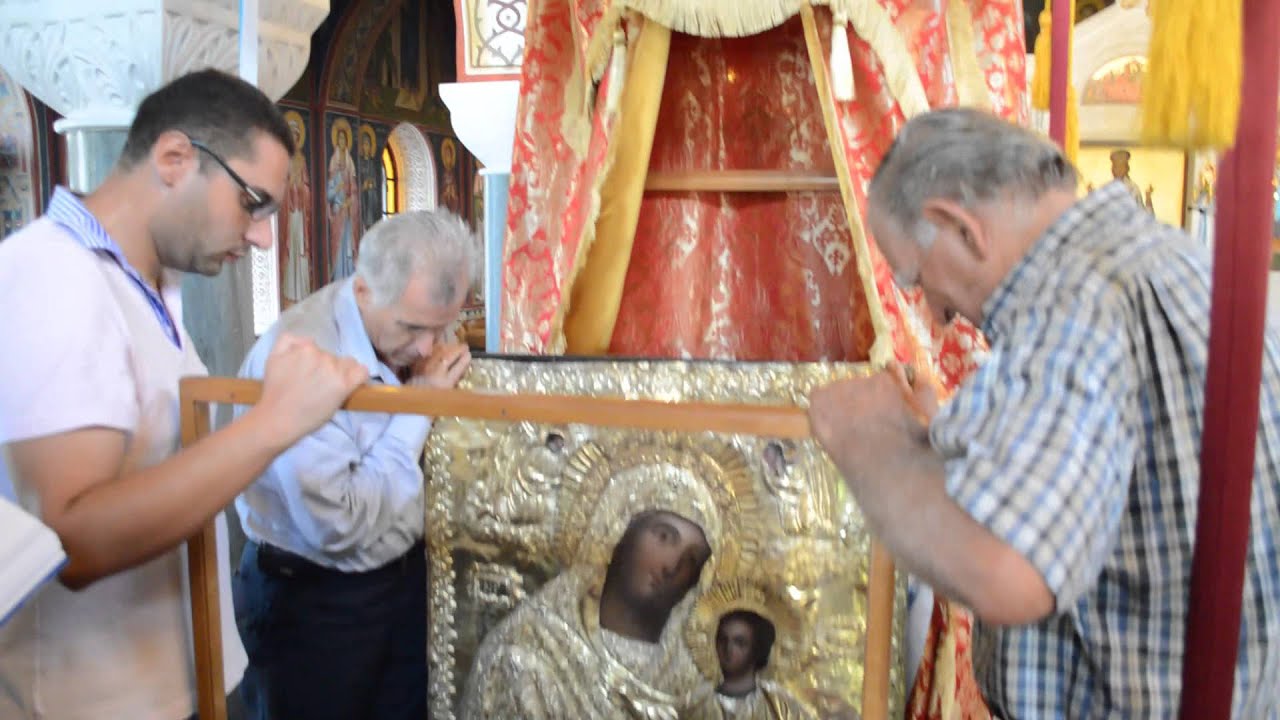 Ενθρόνιση Παναγίας Μυρτιδιώτισσας στην Πυλο - YouTube