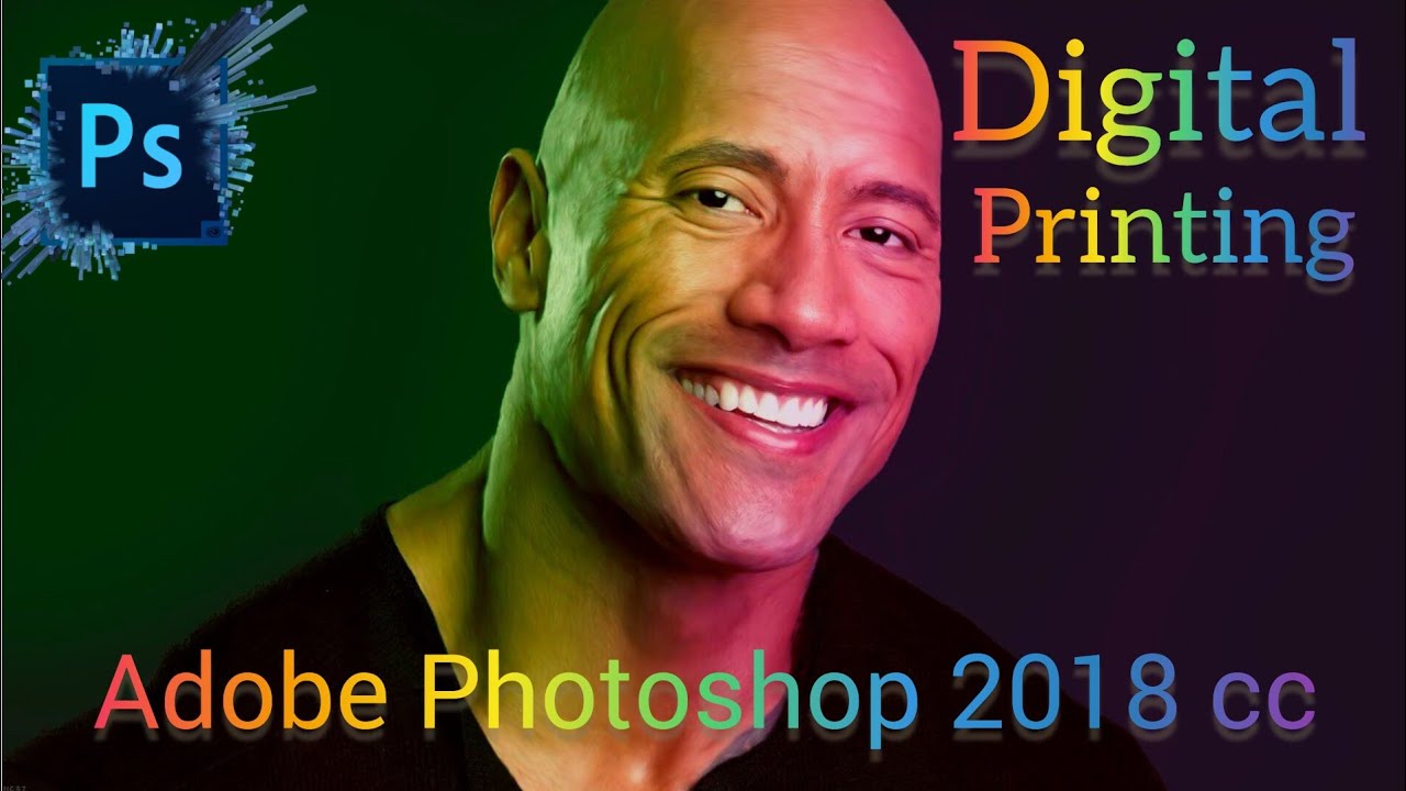 Dwayne Johnson digital painting 🎨 how to create digital painting in ...
