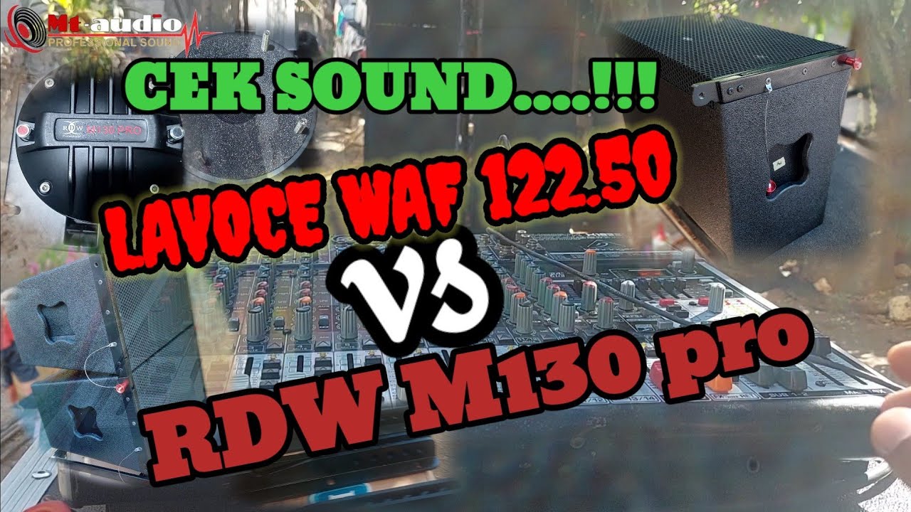 Cek sound Line array||Speaker 12" lavoce WAF122.50||driver twiter RDW ...