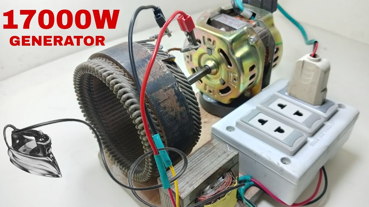how to make free energy 220v 17000kw generator car dynamo motor coil ...