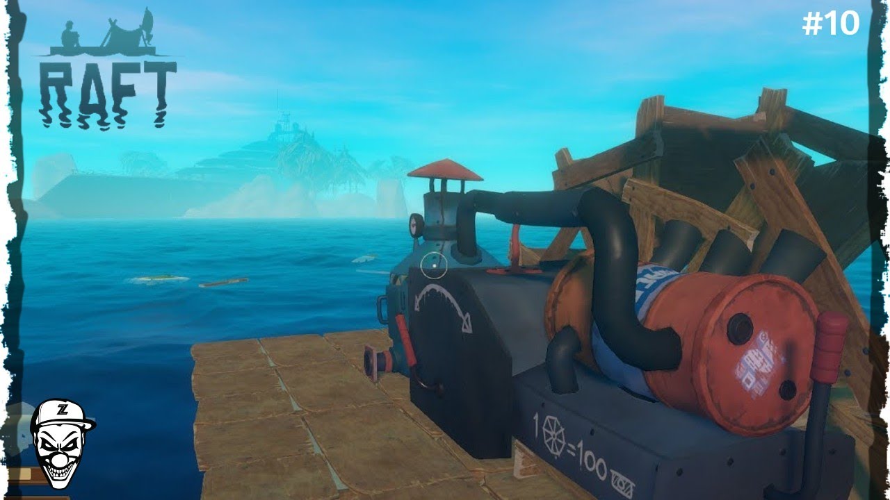 RAFT 🦈 #10 - MOTOR Y VOLANTE - Gameplay Español - YouTube