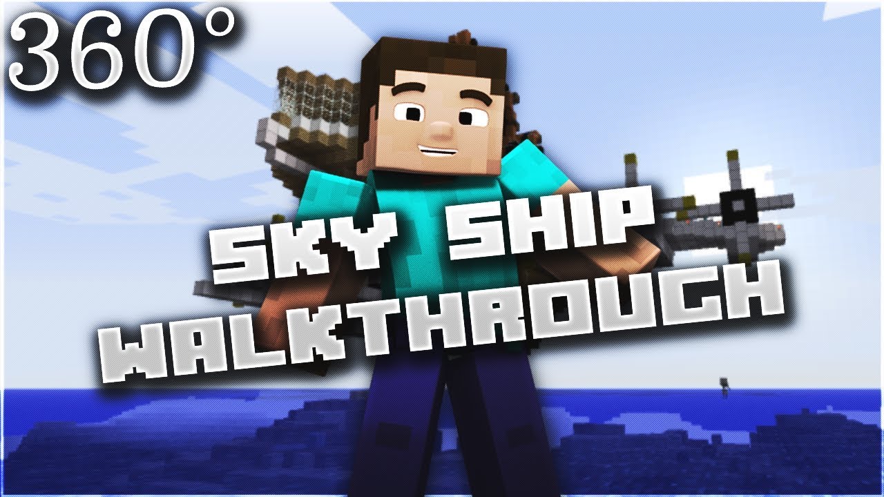 360° Minecraft: SKY SHIP walk-through | Minecraft 360° | Minecraft VR ...