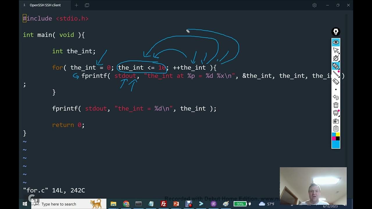 Visualize It - 6-1-3 - Simple for loop example - YouTube