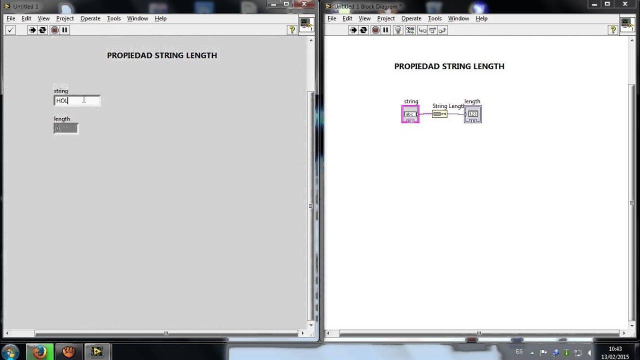 Propiedad String Length LabView - YouTube